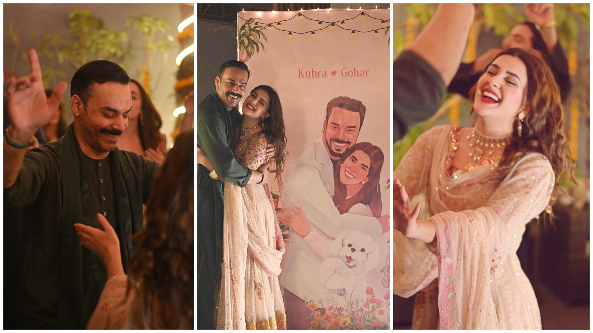 Inside Kubra Khan And Gohar Rashid’s Star-Studded Dholki Night