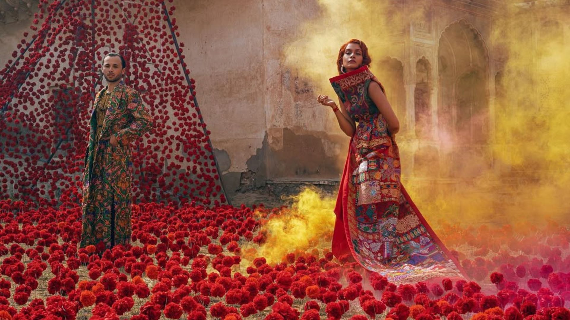 Art Meets Vows at the Wedding of Neil Ghose Balser and Doyel Joshi