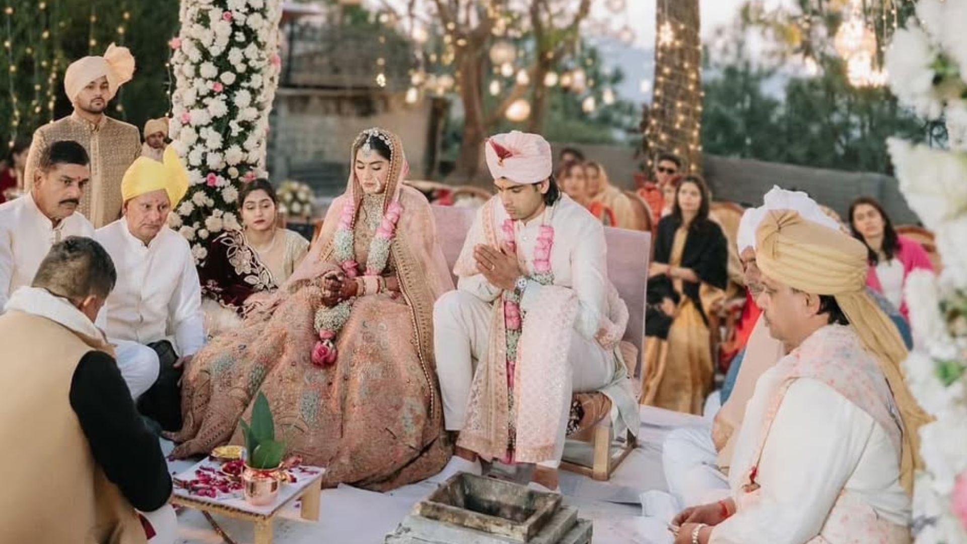 Neeraj Chopra and Himani Mor Host A Star-Studded Reception 11 Months ...